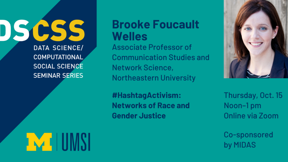 Data Science/Computational Social Science seminar: Brooke Foucault ...